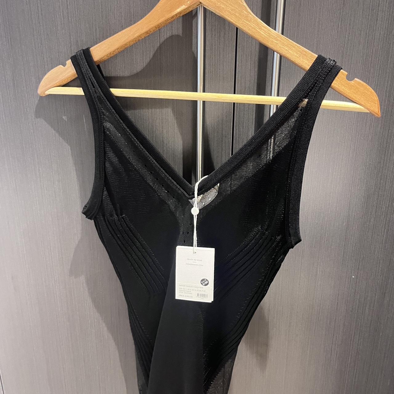 Zimmerman *BRAND NEW* Black Mesh Top Singlet - Depop