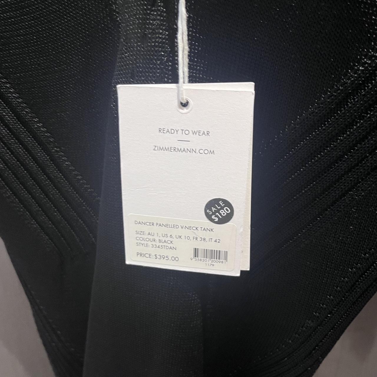 Zimmerman *BRAND NEW* Black Mesh Top Singlet - Depop