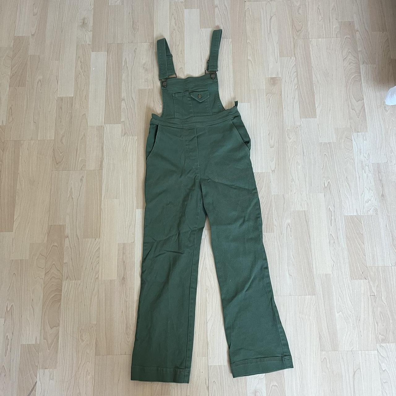 Dark green urban outfitters overalls!! Size XS and... - Depop