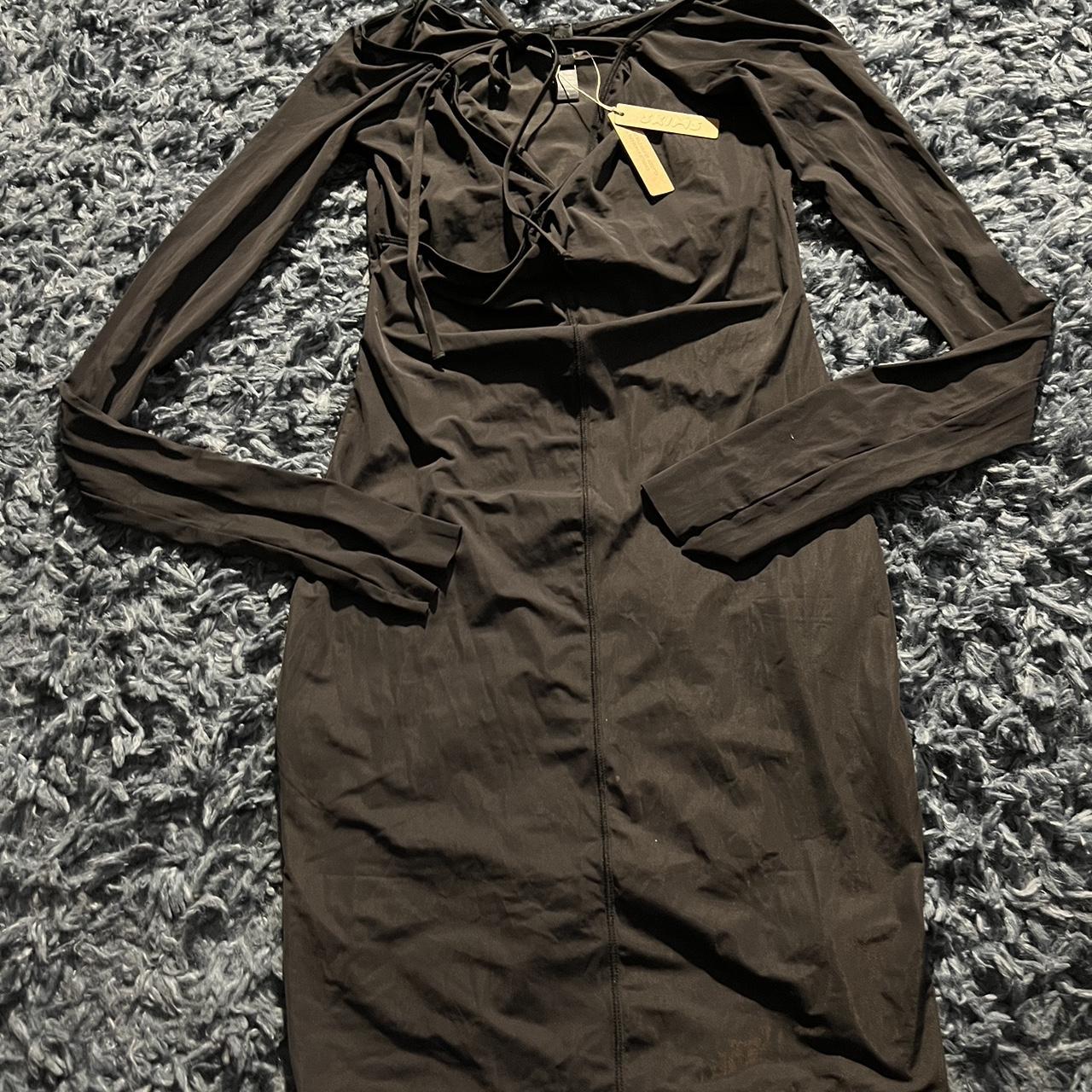 Skims NWT- SKIMS Night Out Dress Size M/ Color Onyx ... - Depop