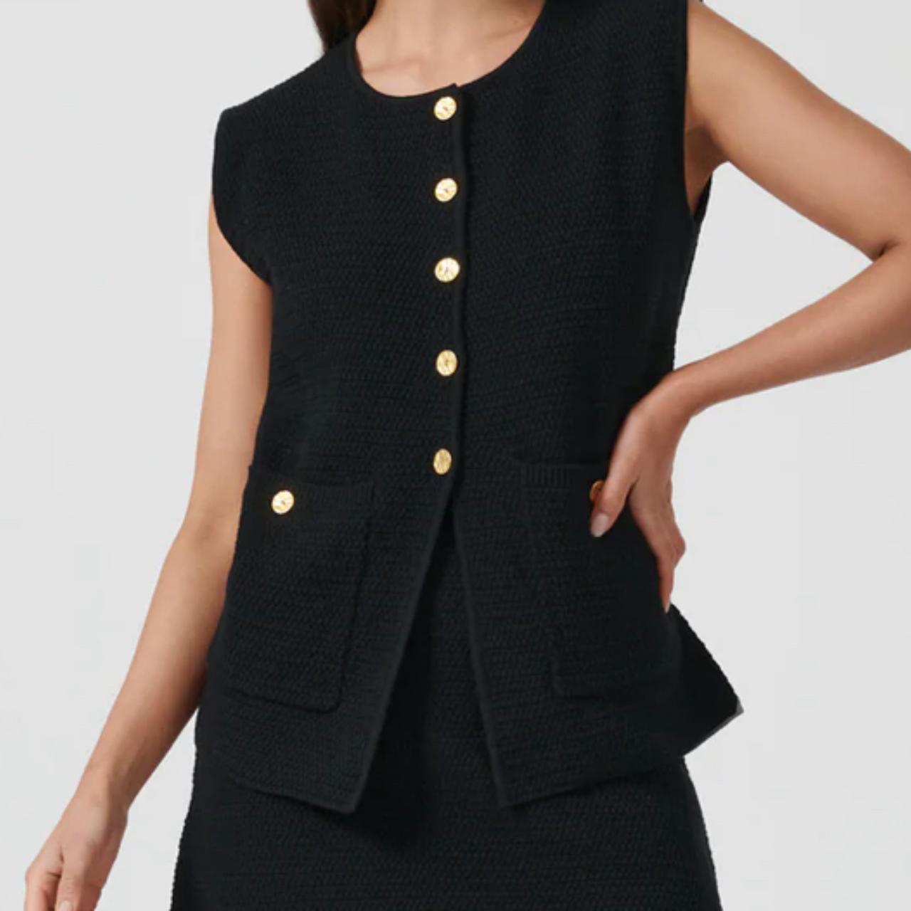 Onte Helena Gilet Black - Sold out style! Size:... | Depop
