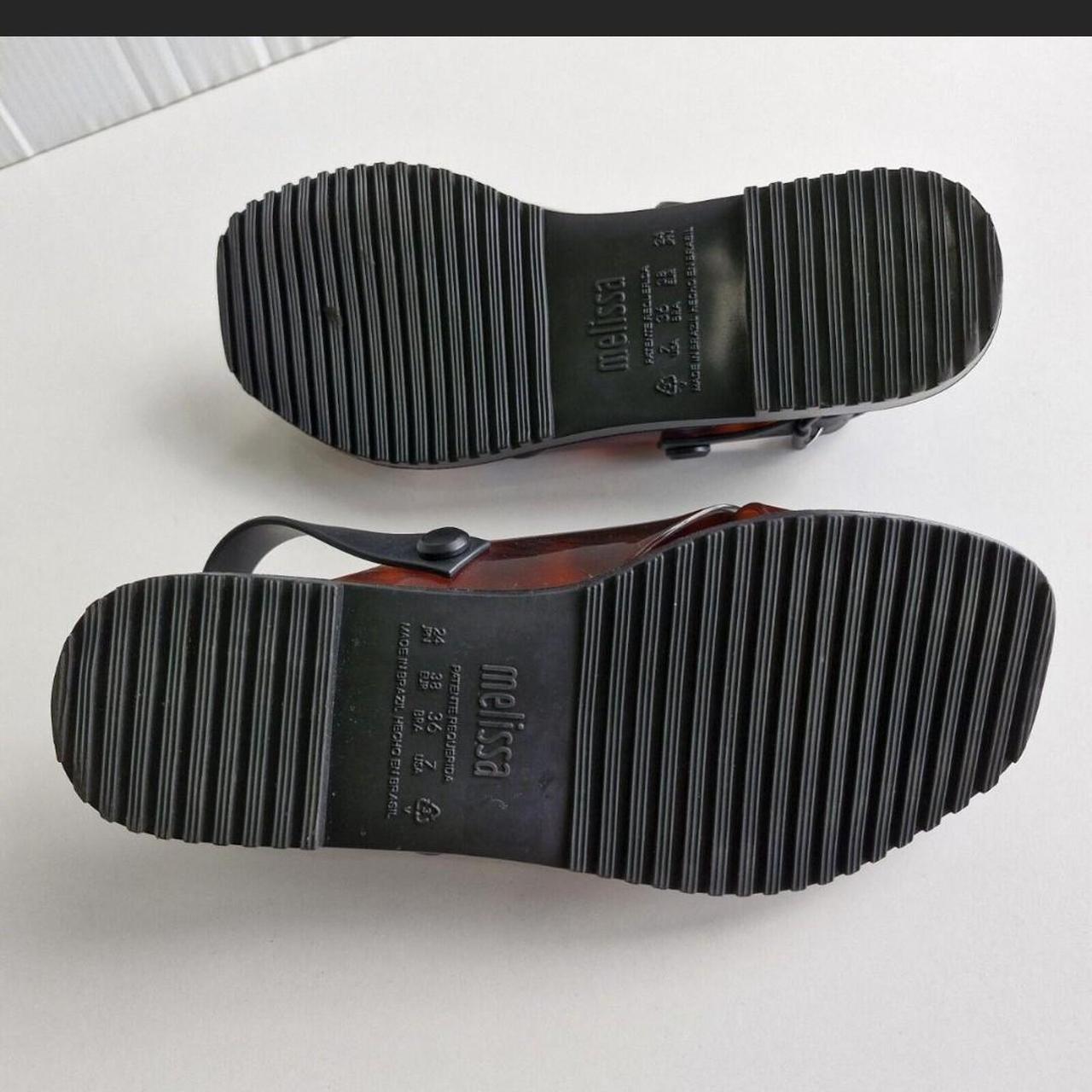 Melissa Tortoise Shell Jelly Slingback Sandals Size... - Depop