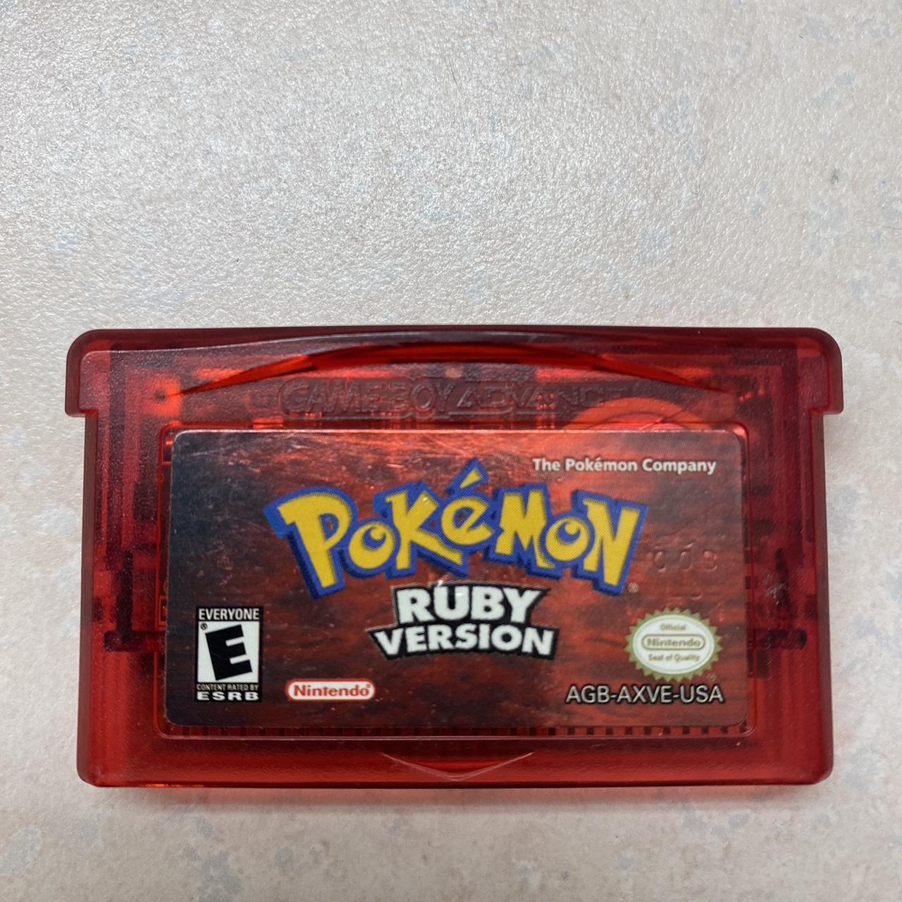 Vintage Pokémon Ruby Version game for GameBoy... - Depop