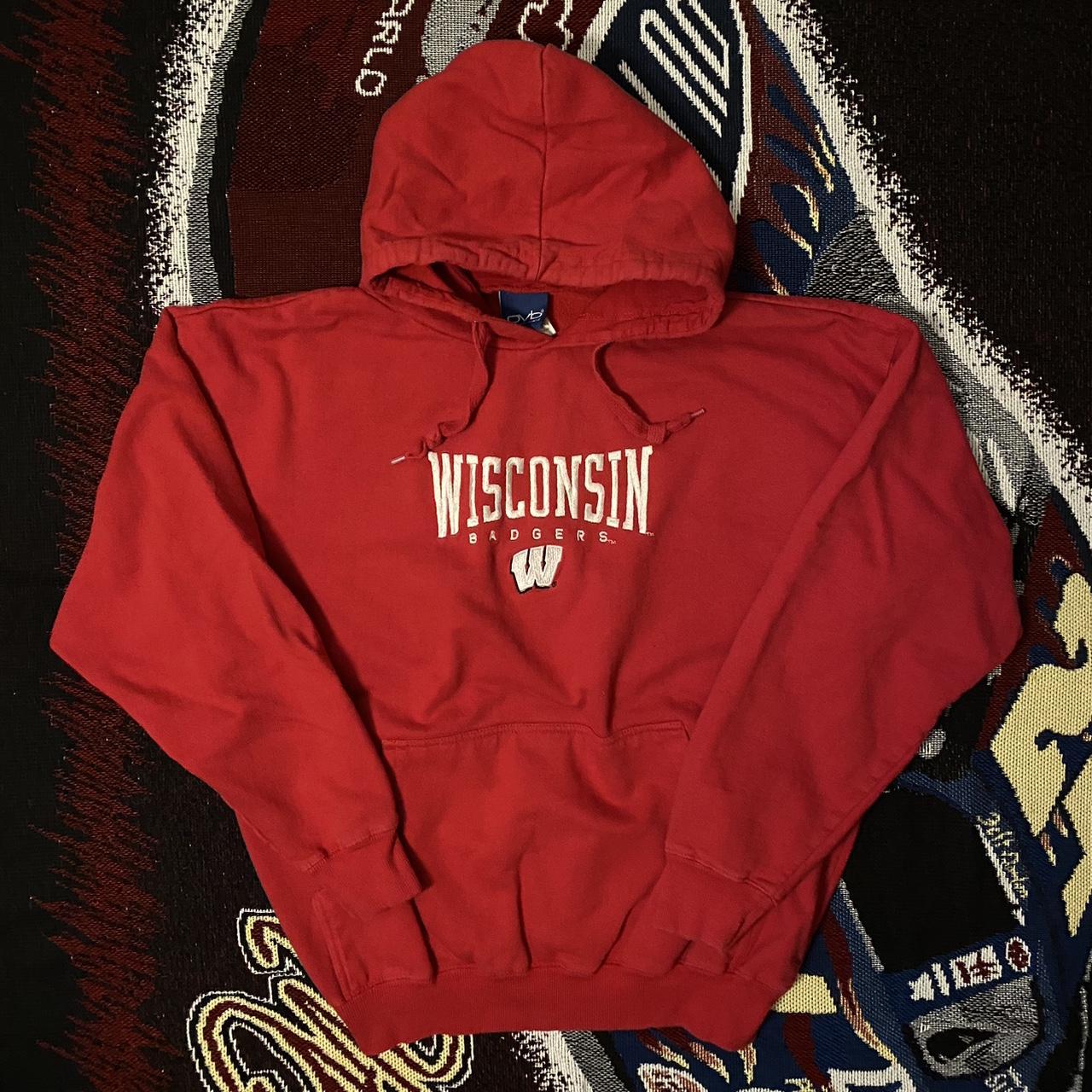 Wisconsin Madison vintage red Ovb hoodie(SIZE... - Depop