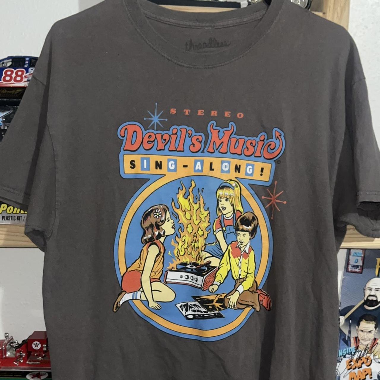 Devil's Music Sing-Along shirt - a fun and quirky... - Depop