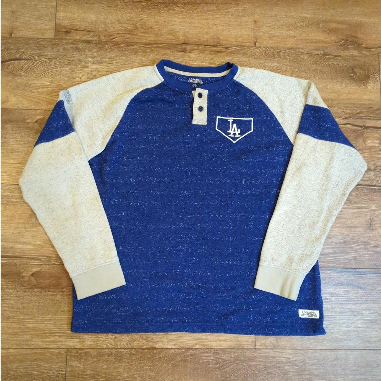Los Angeles Dodgers Stitches Men's XL Henley Long... - Depop