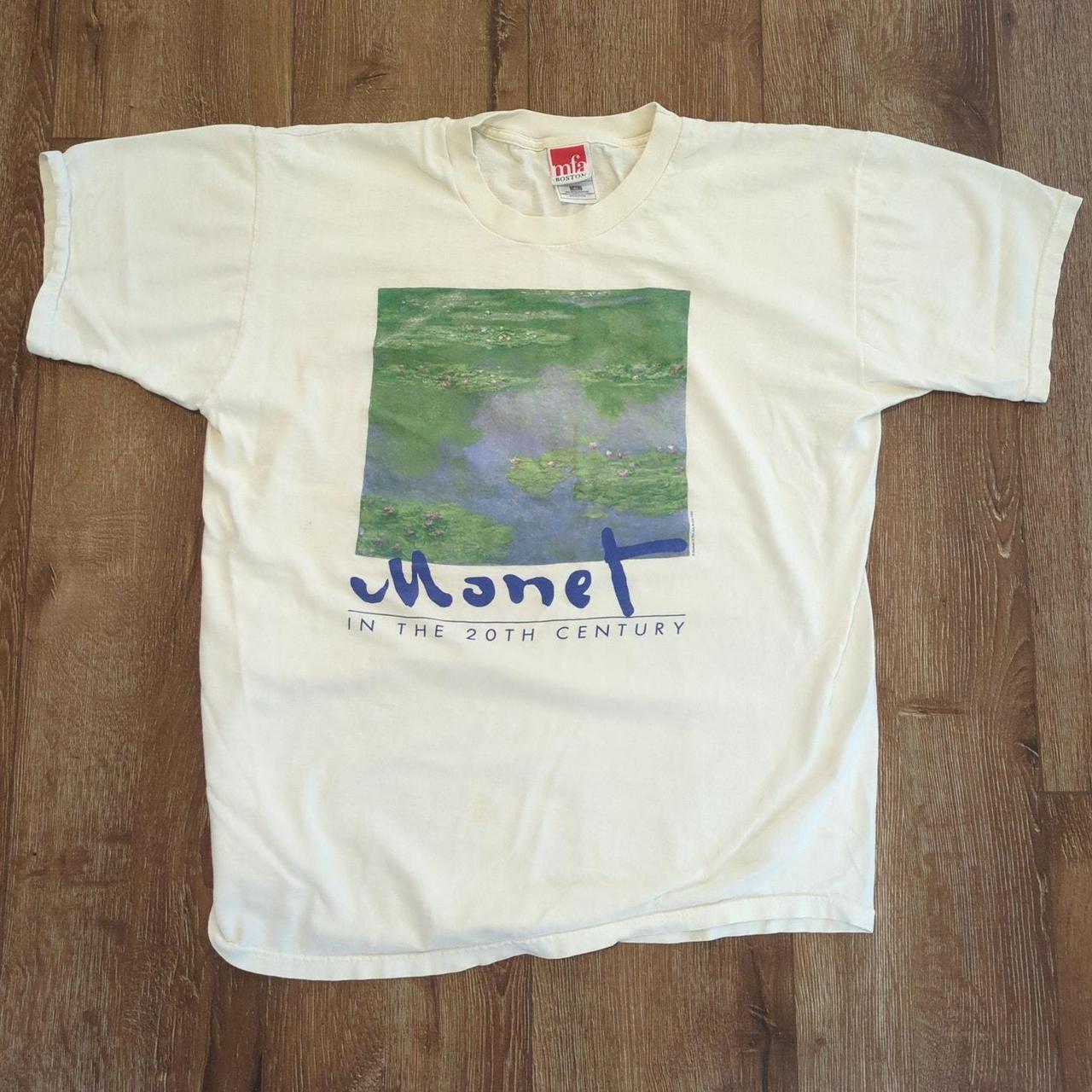 VTG MFA Boston Claude Monet Adult XL Shirt Paint... | Depop
