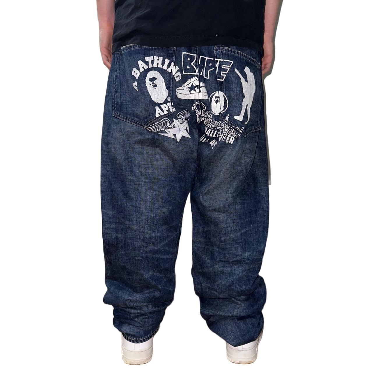 A Bathing Ape Bape Authentic Vintage jeans, size... - Depop