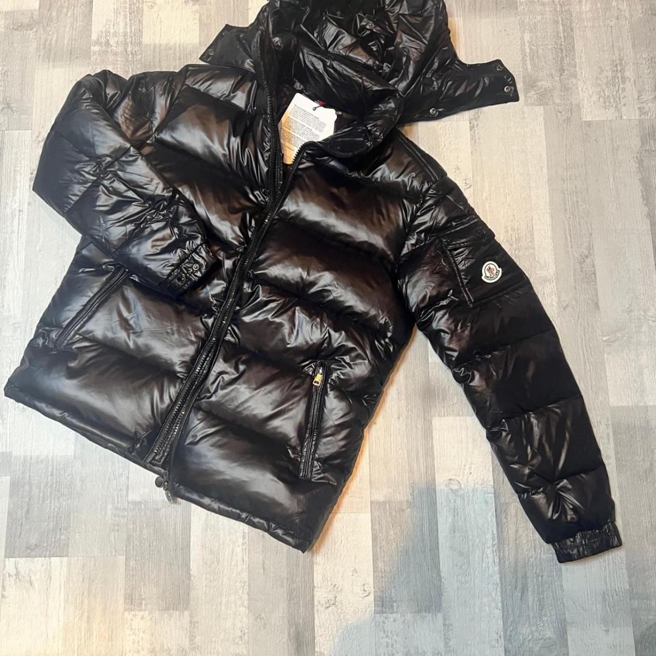 Moncler maya coat. Perfect condition new with tags - Depop
