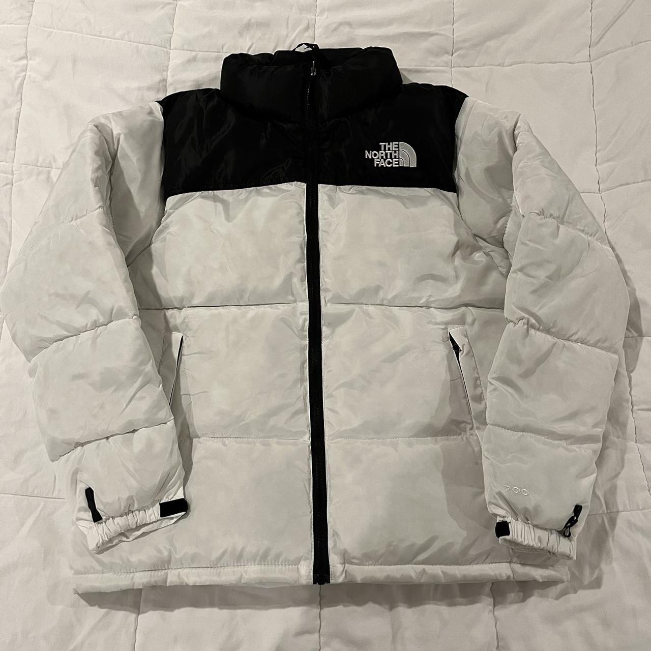 The north face tnf purple nuptse 700 coat dm with... - Depop