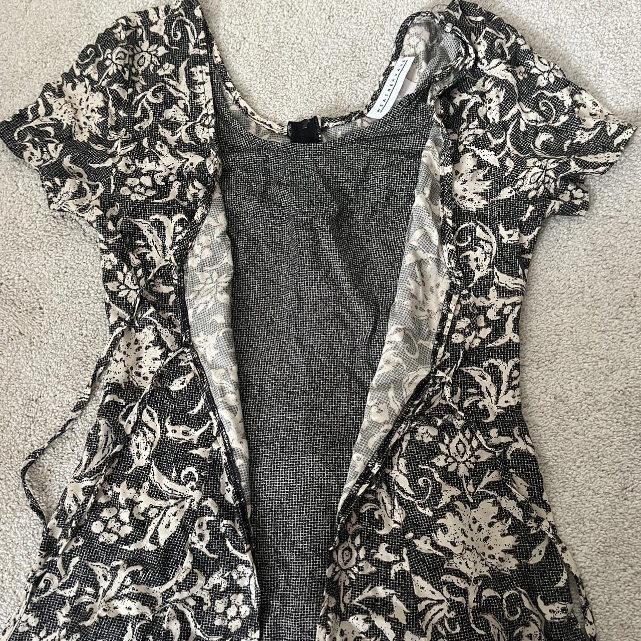 Vintage weathervane mini dress with ties to cinch... | Depop