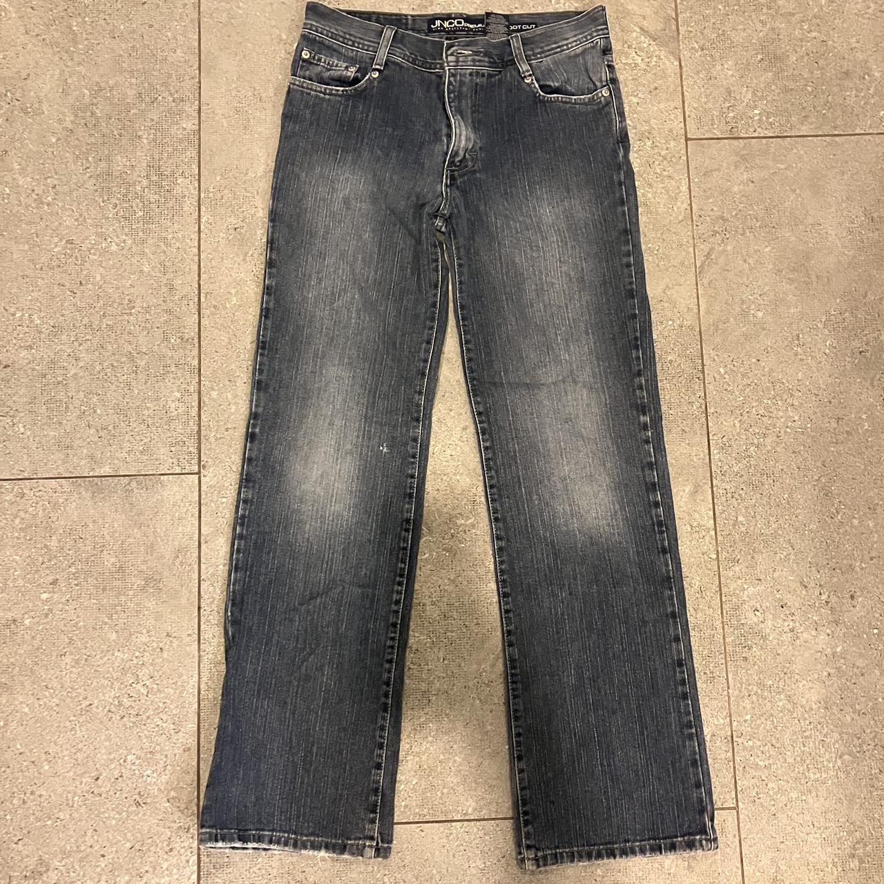 JNCO bootcut jeans W size 16 Low Rise Length: 39... - Depop