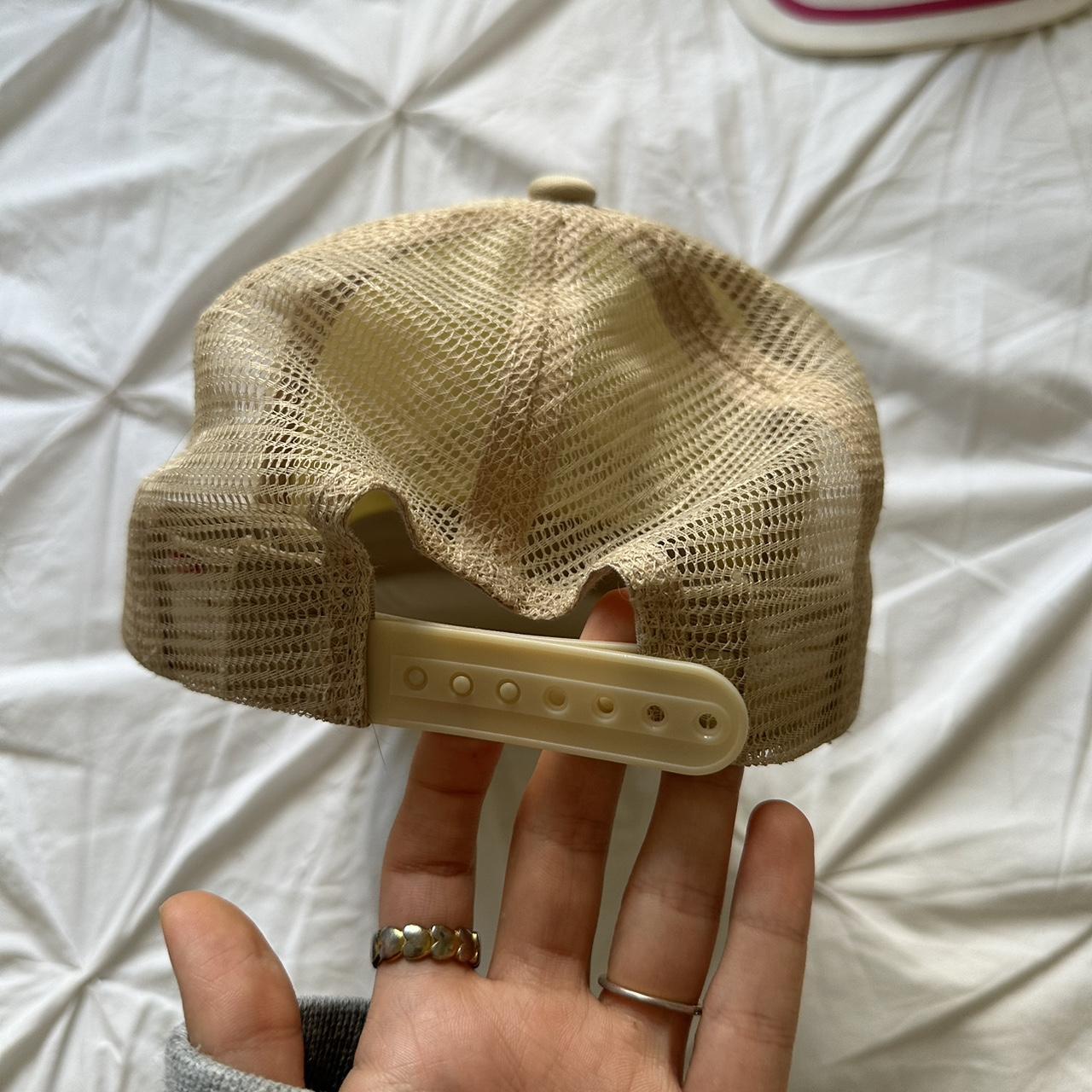 Corteiz Beige Trucker Cap Worn - can be washed... - Depop