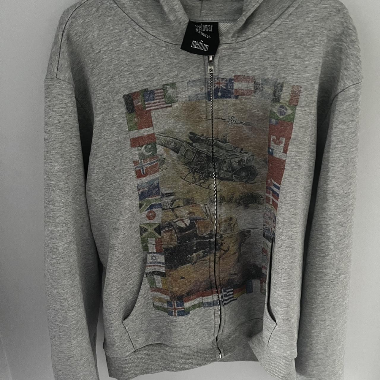 Peace in war zip up never worn DN BEFORE BUYING | Depop
