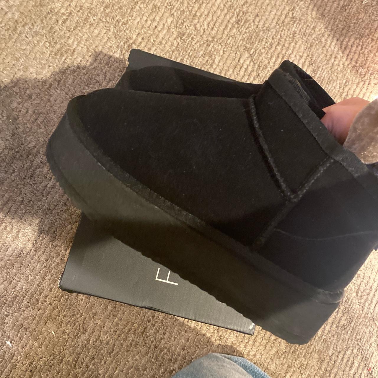 Fashion nova UGG dupes. Black platform “uggs” With... - Depop