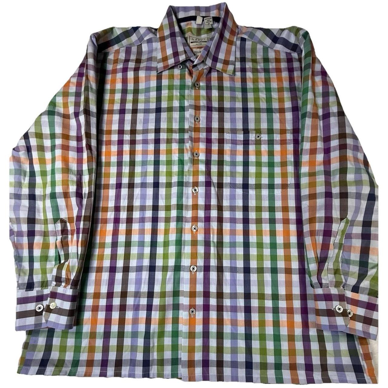 Haupt Germany Men's Multicolor Button-Up Shirt Long... | Depop