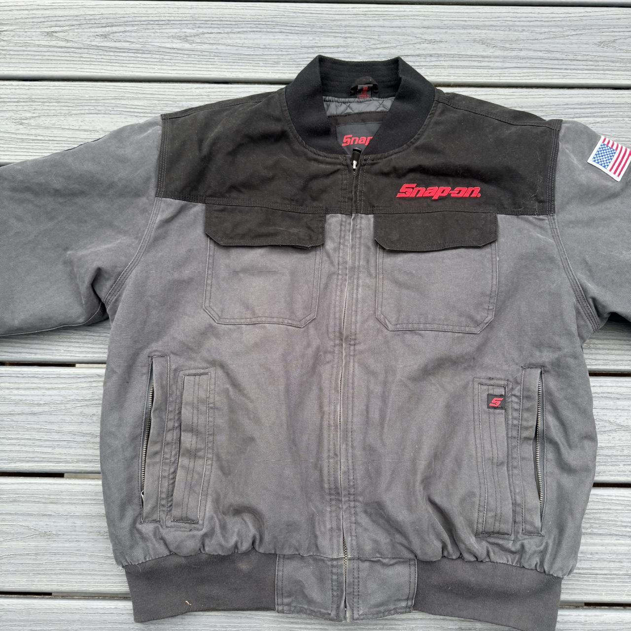 Vintage snap on work jacket - Depop