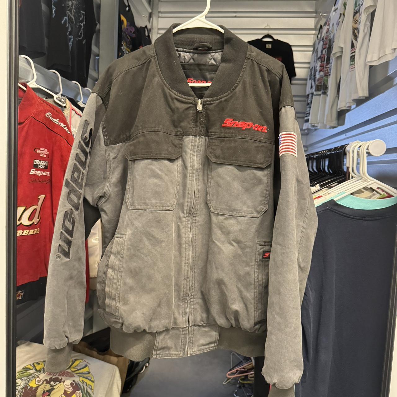 Vintage snap on jacket - Depop