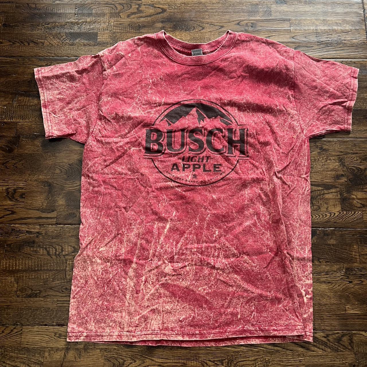 bush apple tee shirt acid washed... - Depop