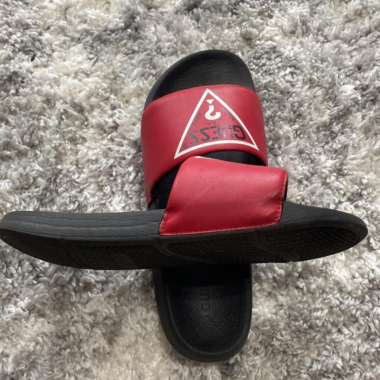 Guess slides Men’s 10 Red - Depop