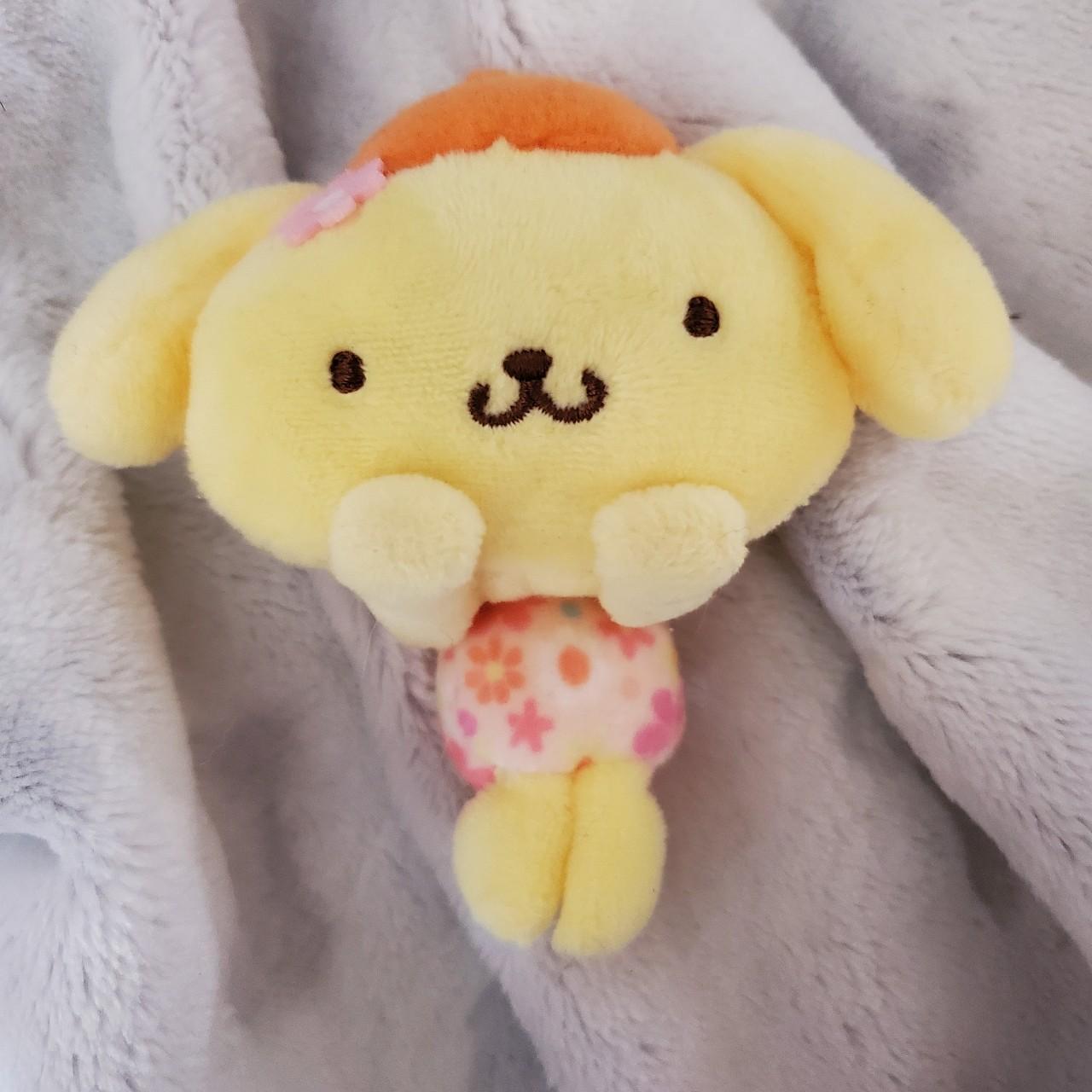 4" Pompompurin Laying Down Plush Beaded/weighed down... - Depop
