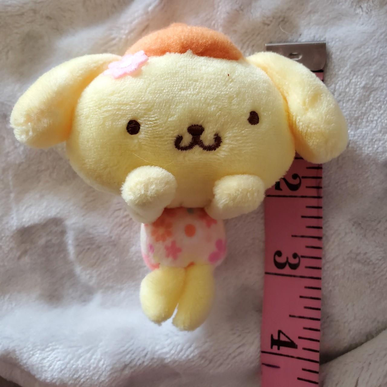 4" Pompompurin Laying Down Plush Beaded/weighed down... - Depop