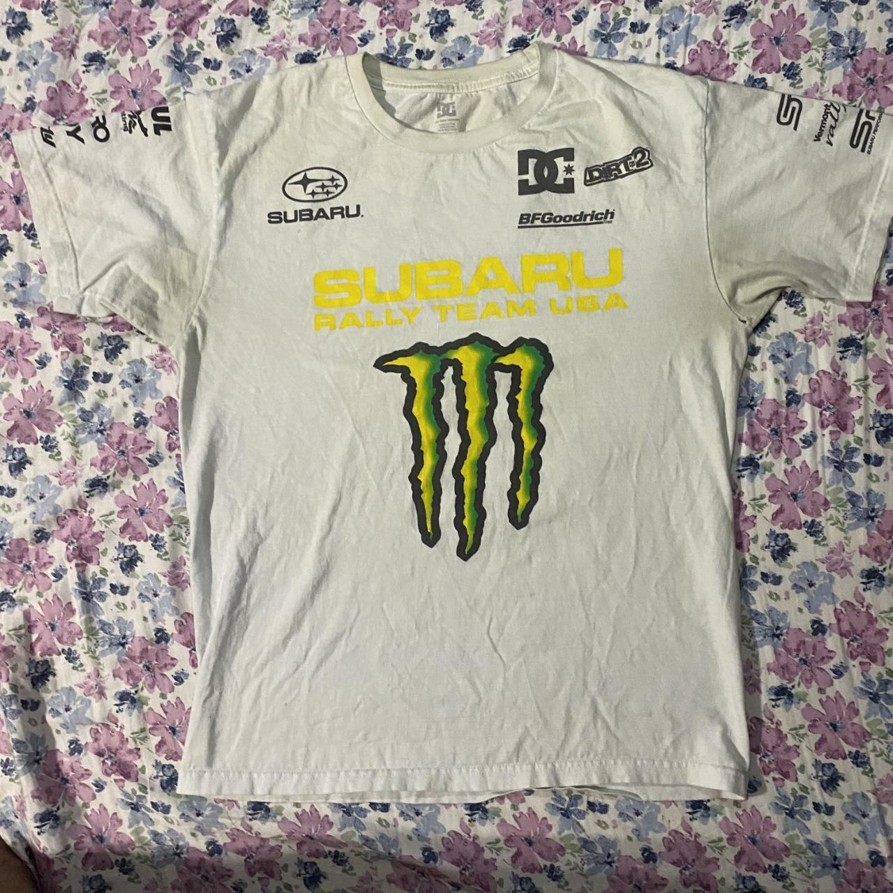 SICK DC x MONSTER RACING TEE small pit hole on the... - Depop