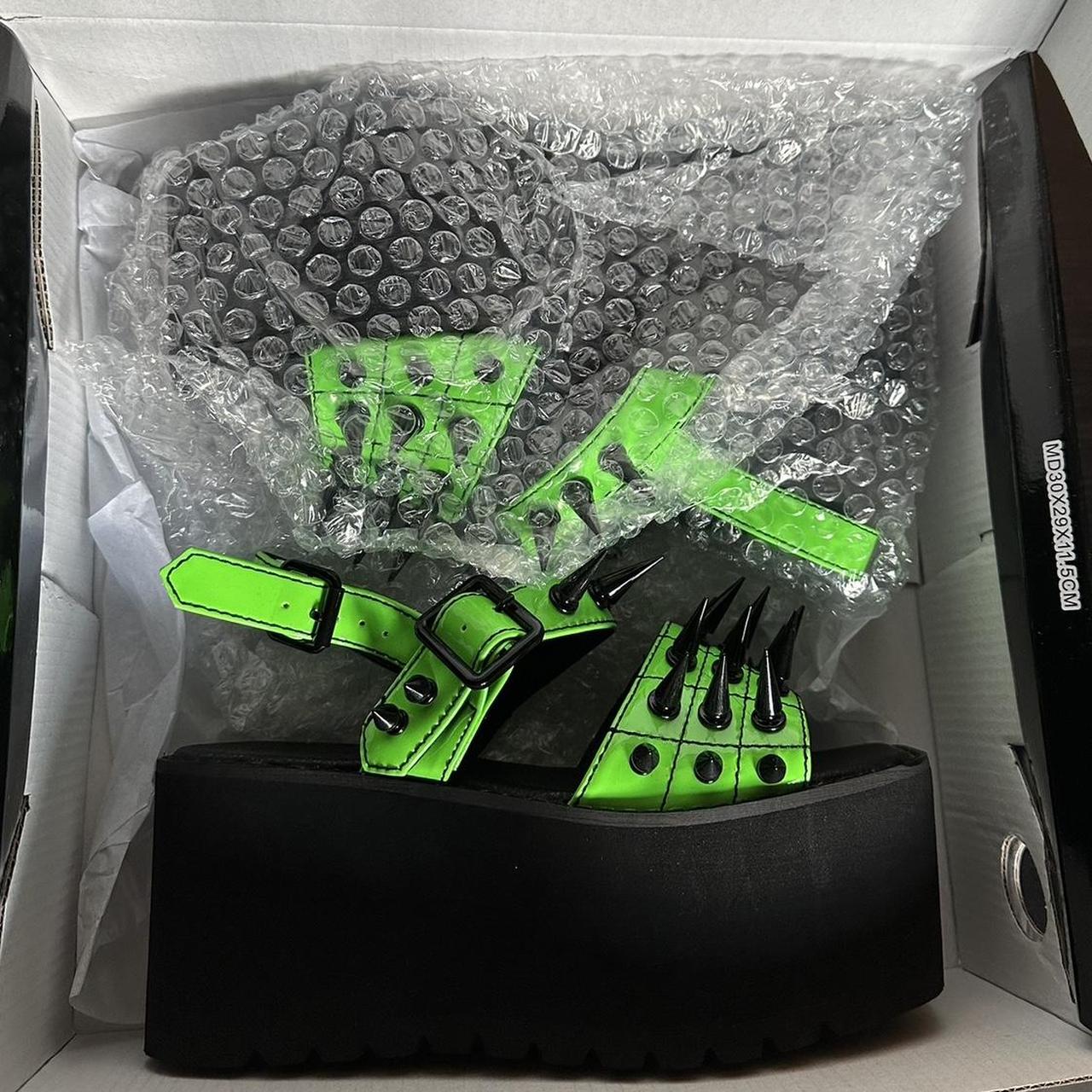 Neon freak platform sandals Never worn / tried... | Depop