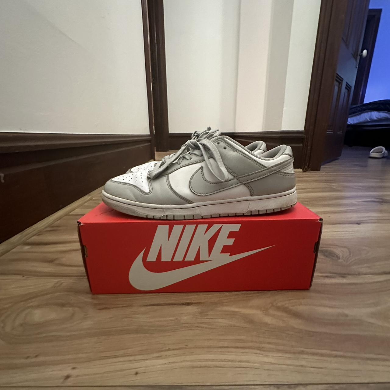 Nike wolf grey dunks Send offers Used with box - Depop