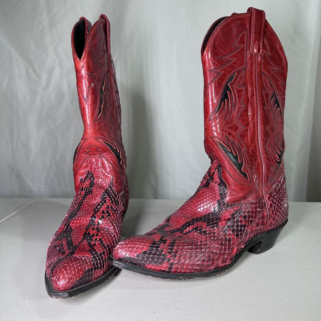 Spicy hot red cowgirl boots 🌶️ Brand is Code... - Depop
