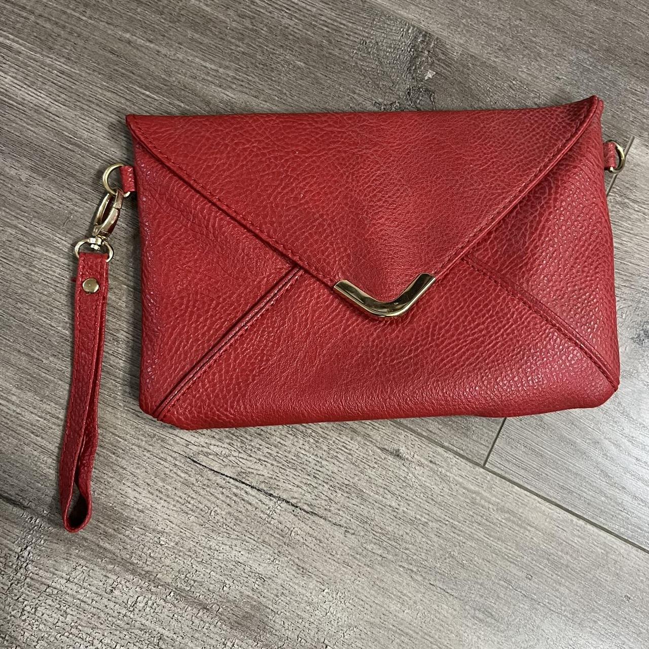 Red envelope wristlet - Depop