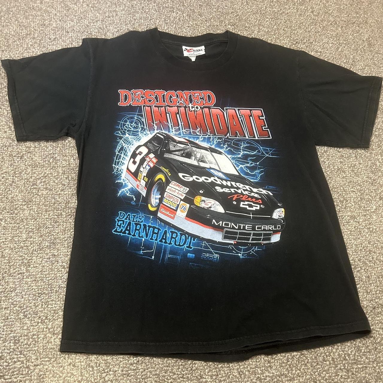 Vintage Black Nascar T-Shirt Large #Dale... - Depop