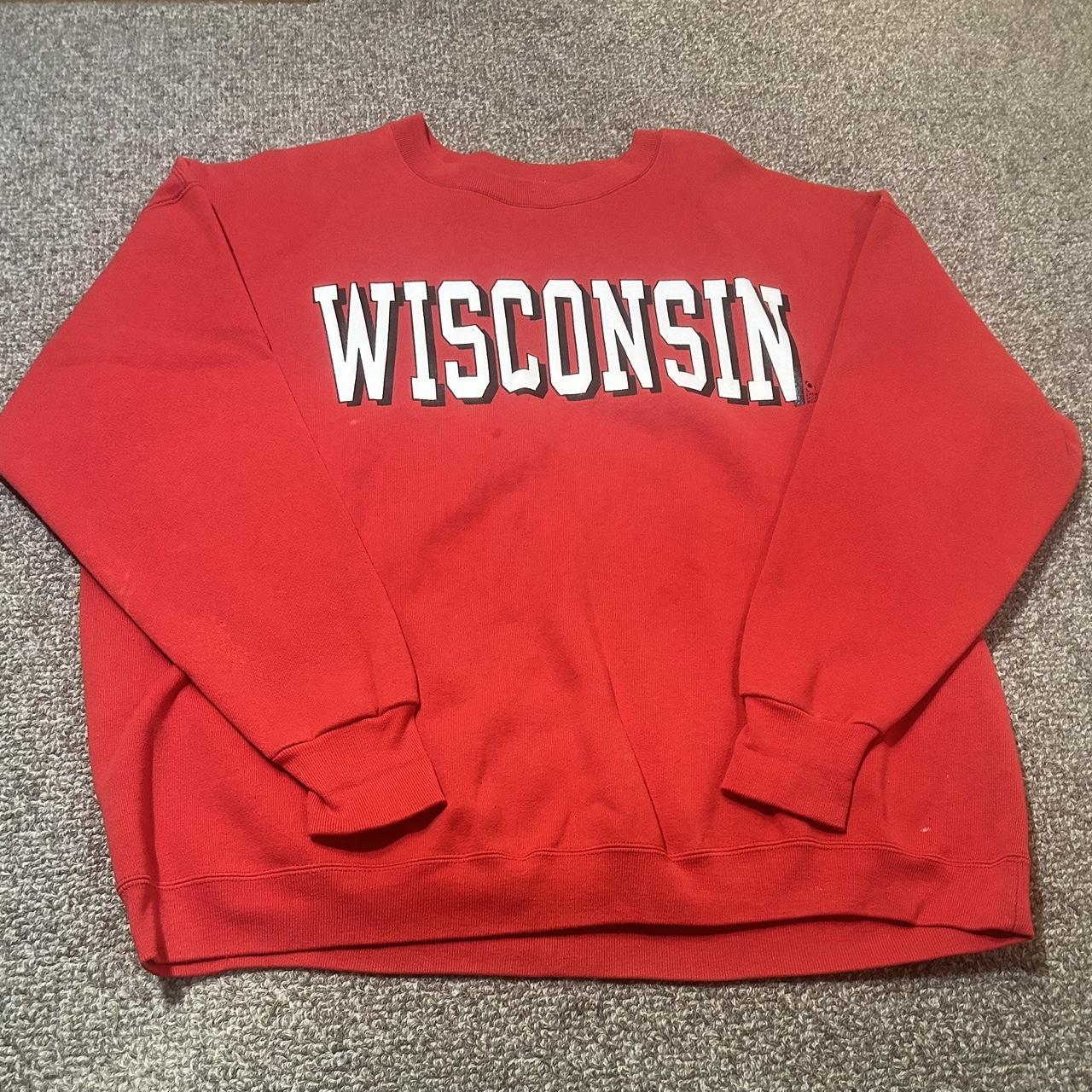 Vintage Wisconsin Badgers Crewneck Men’s... - Depop