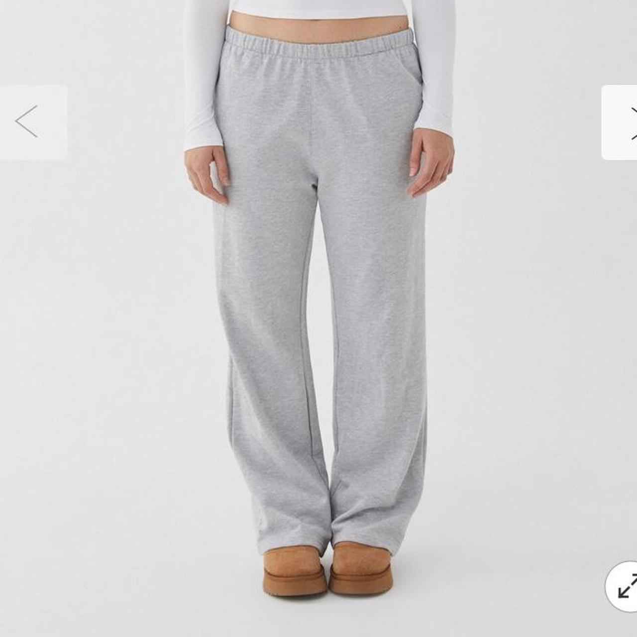 Super comfy Supre grey wide leg tracksuit pants in... - Depop