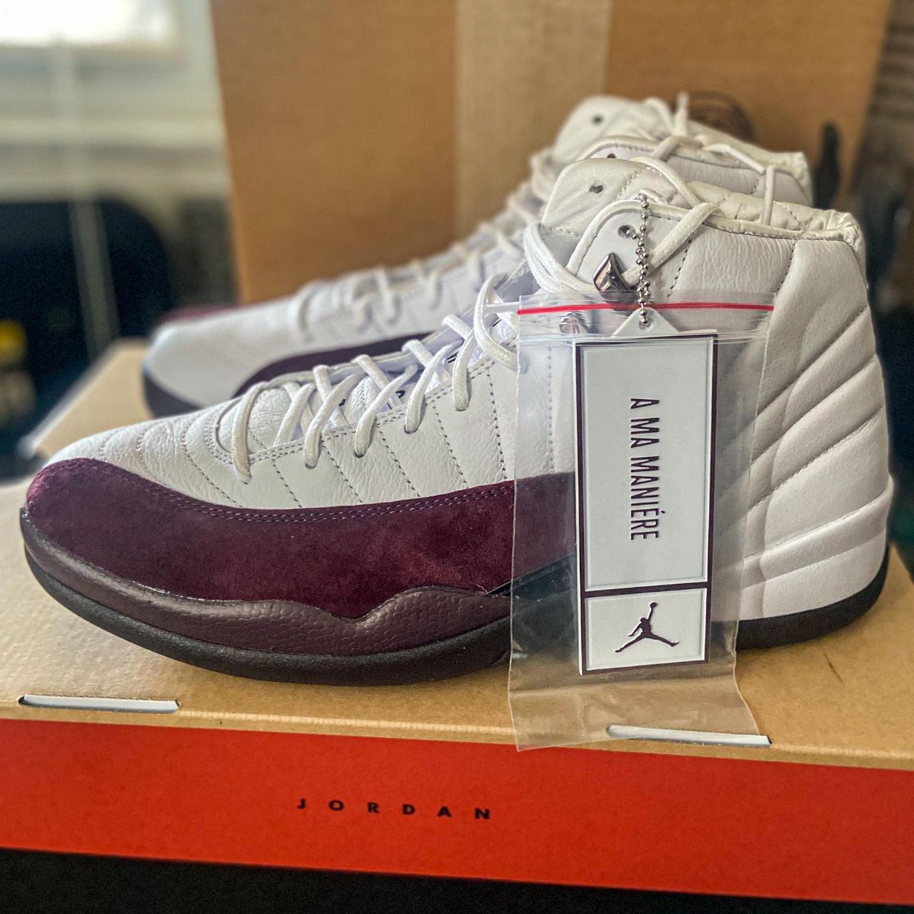 Nike Air Jordan 12 Retro SP A Ma Maniere White... - Depop