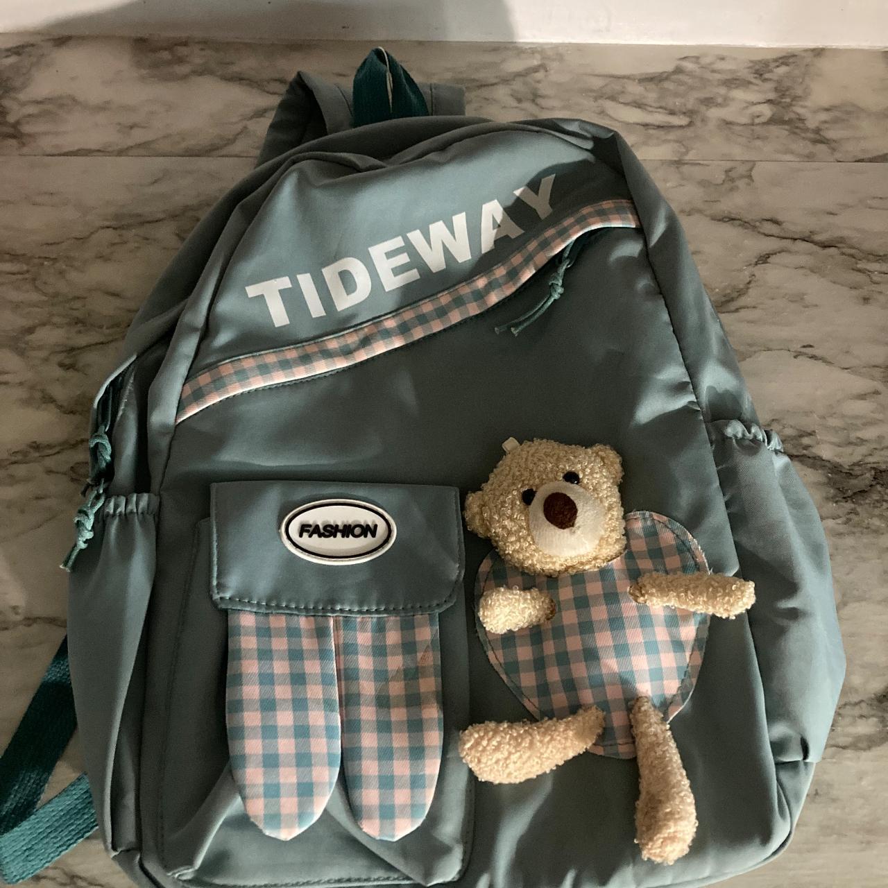 New teddy bear backpack. in great condition. has... - Depop