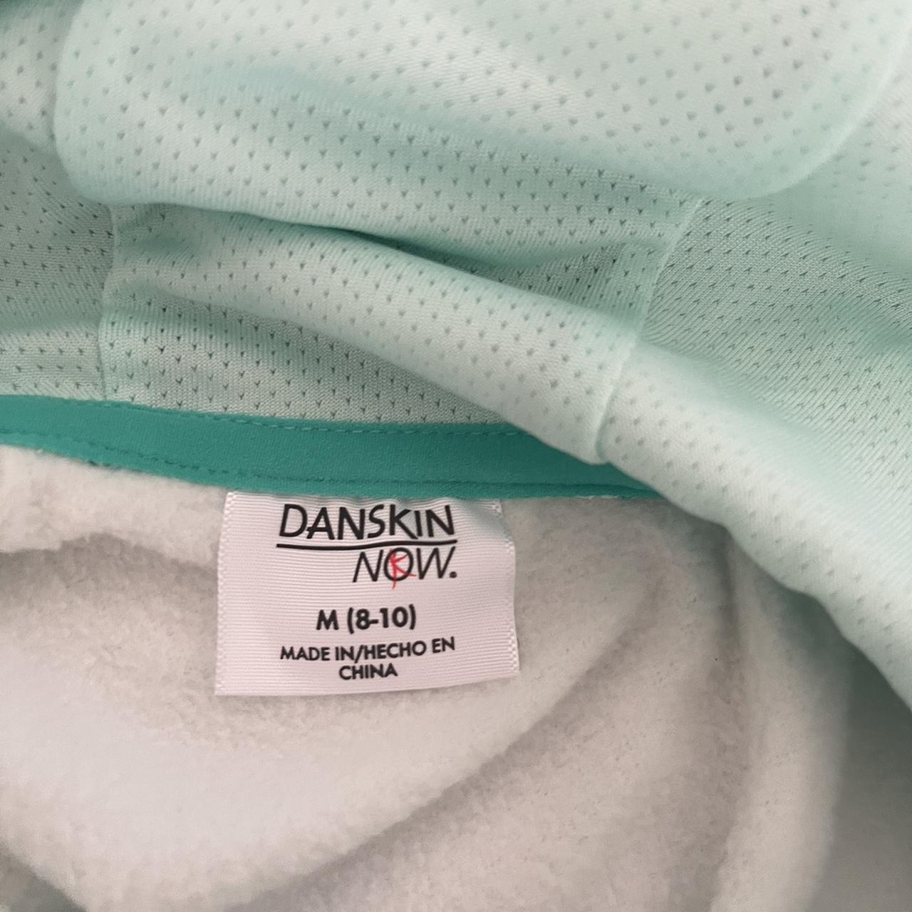 Teal and white pullover hoodie #hoodies Danskin... - Depop