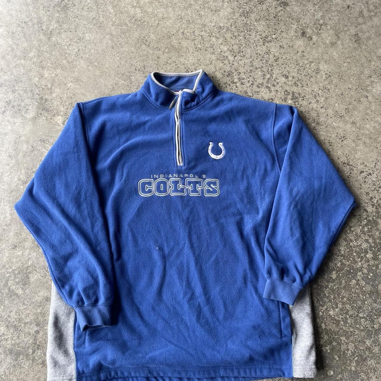 Vintage Colts Fleece jacket Size: XL Embroidery... - Depop