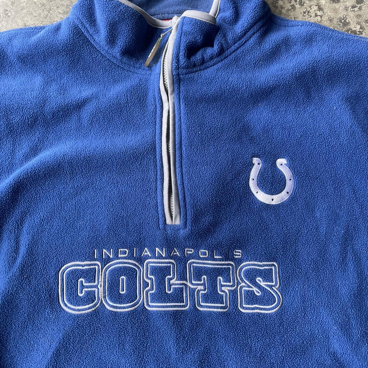 Vintage Colts Fleece jacket Size: XL Embroidery... - Depop