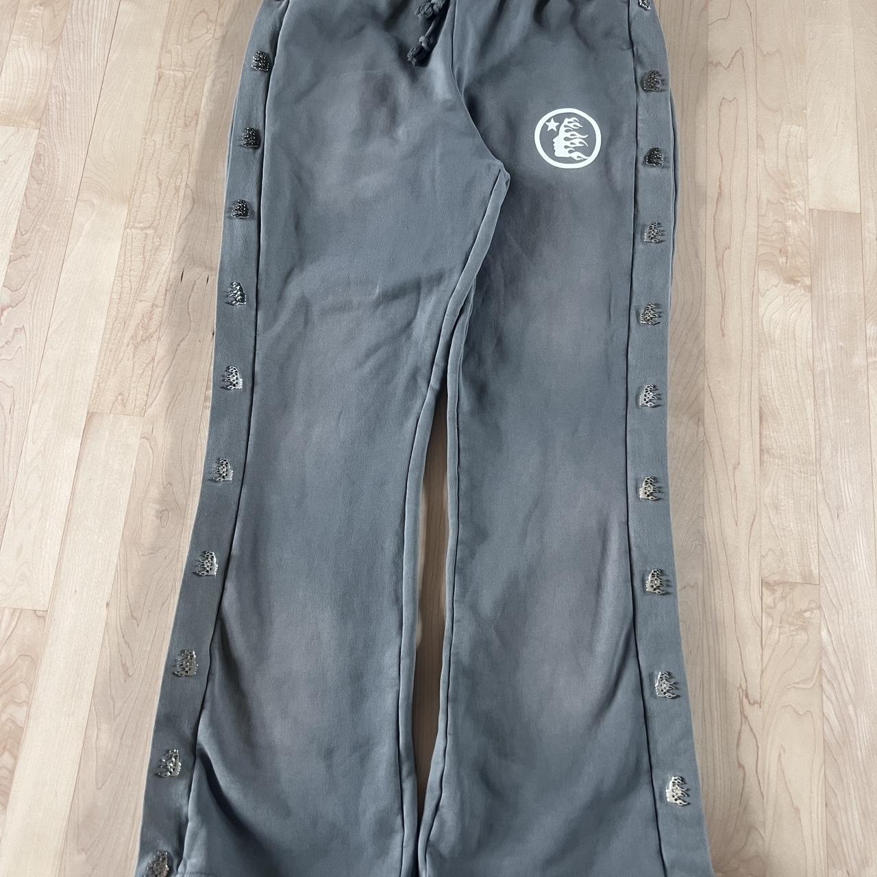 Hellstar flared pants brand new size Medium taking... | Depop