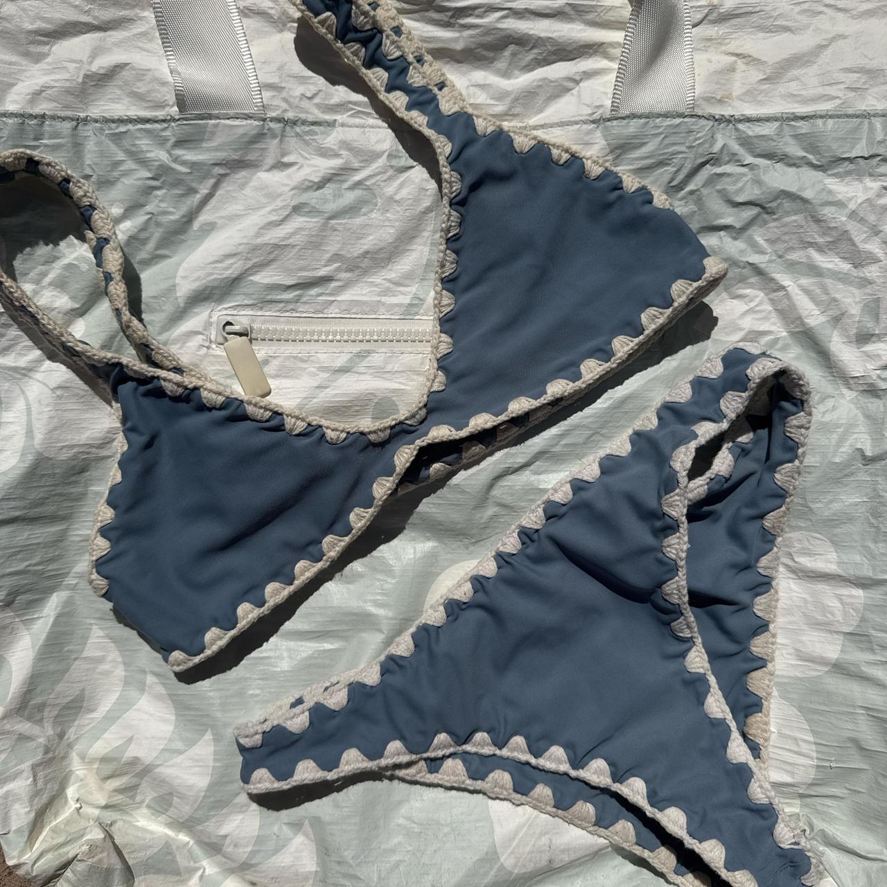 Posh púa blue bikini Both size small (their smallest... | Depop