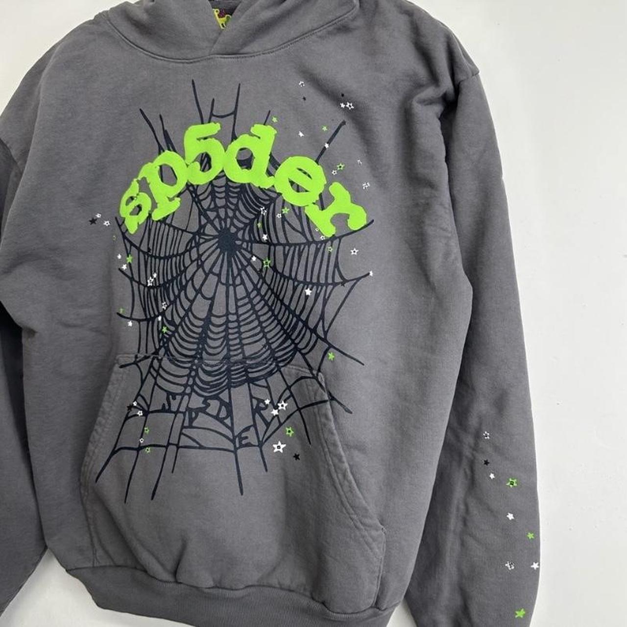 Sp5der hoodie slate grey (authentic) I bought for... - Depop