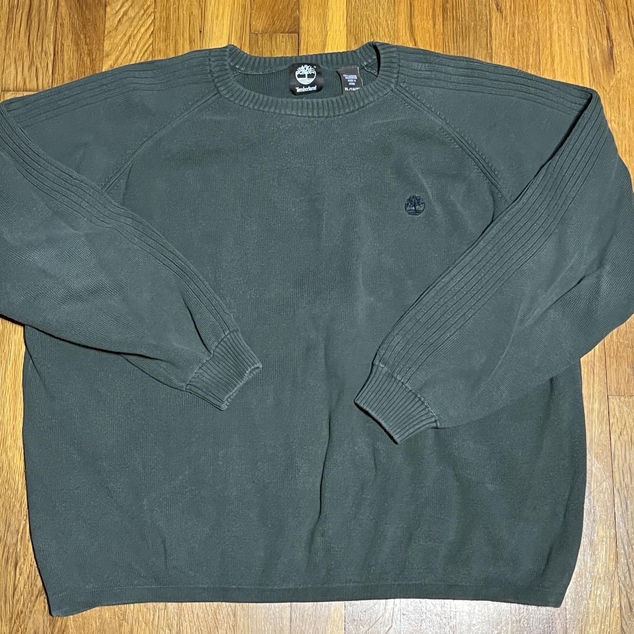Vintage timberland crewneck sweater. Great olive... - Depop