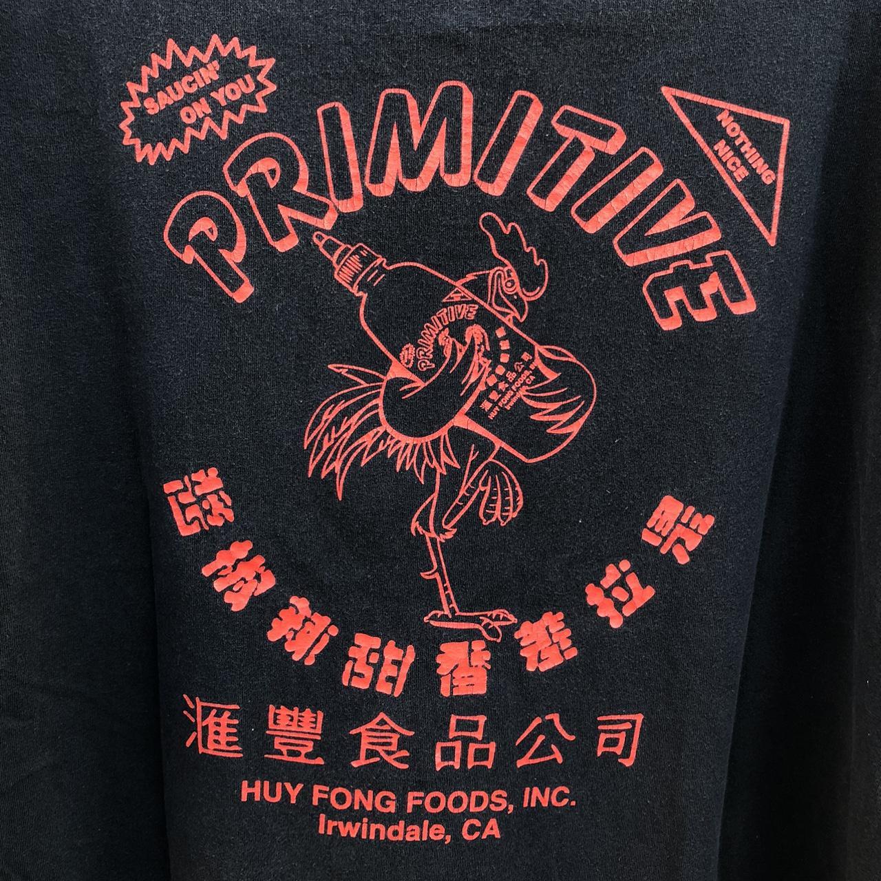 Primitive skateboarding sriracha black and red... - Depop