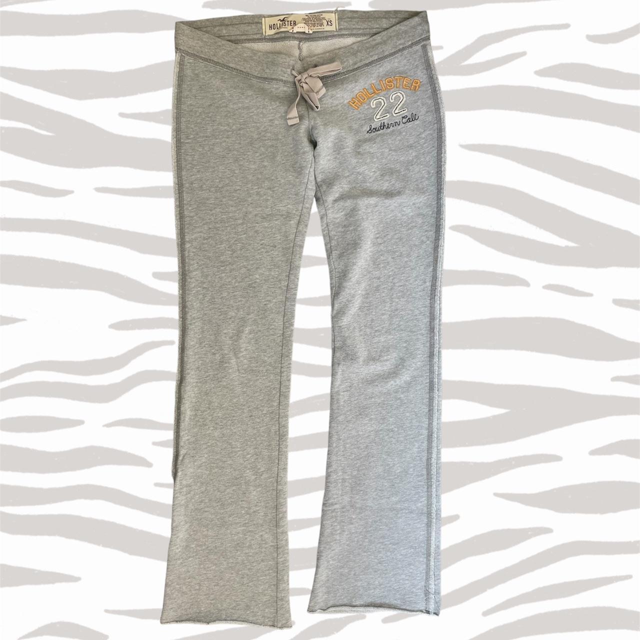 Hollister Co. grey joggers low rise with a... - Depop