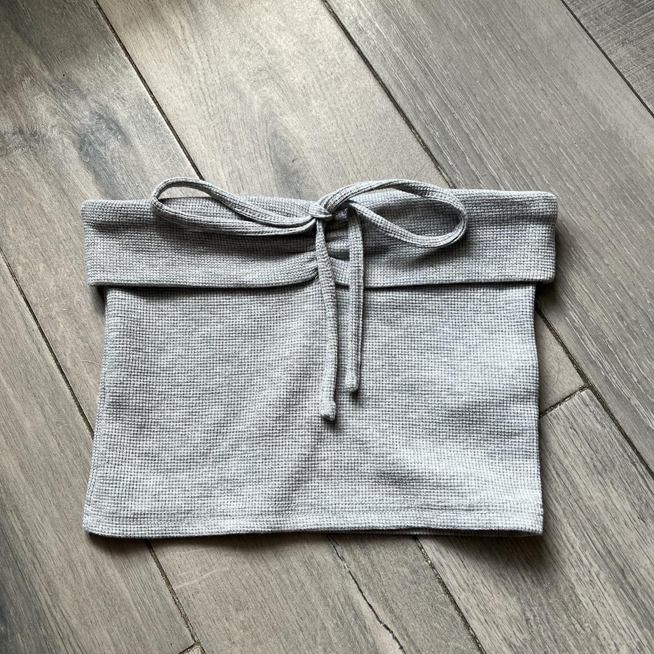 Edikted gray tube top - brand new with tags - Depop