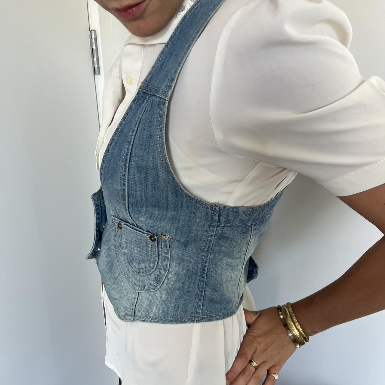 the cutest old glassons denim vest perfect... | Depop