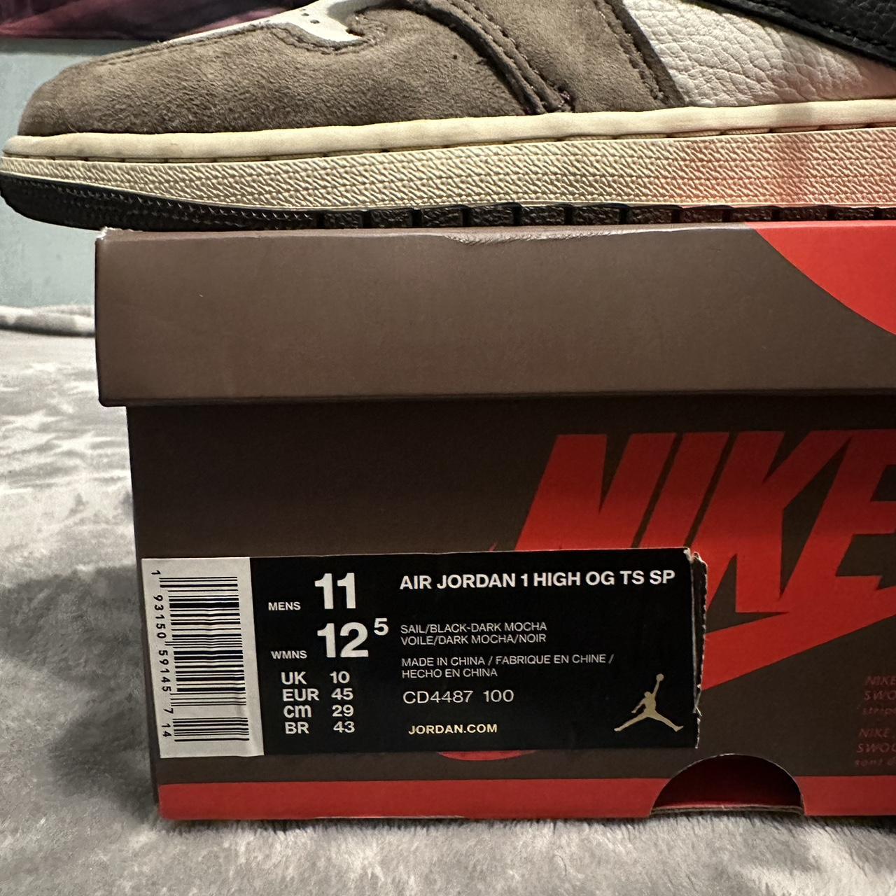 Travis scott Jordan 1 Mocha Highs 100% authentic... - Depop