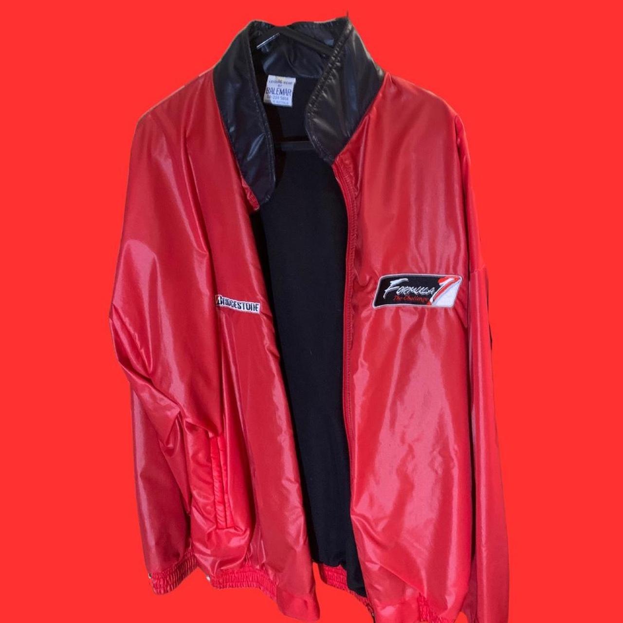 M Bridgestone Red jacket with black inside and F1... | Depop