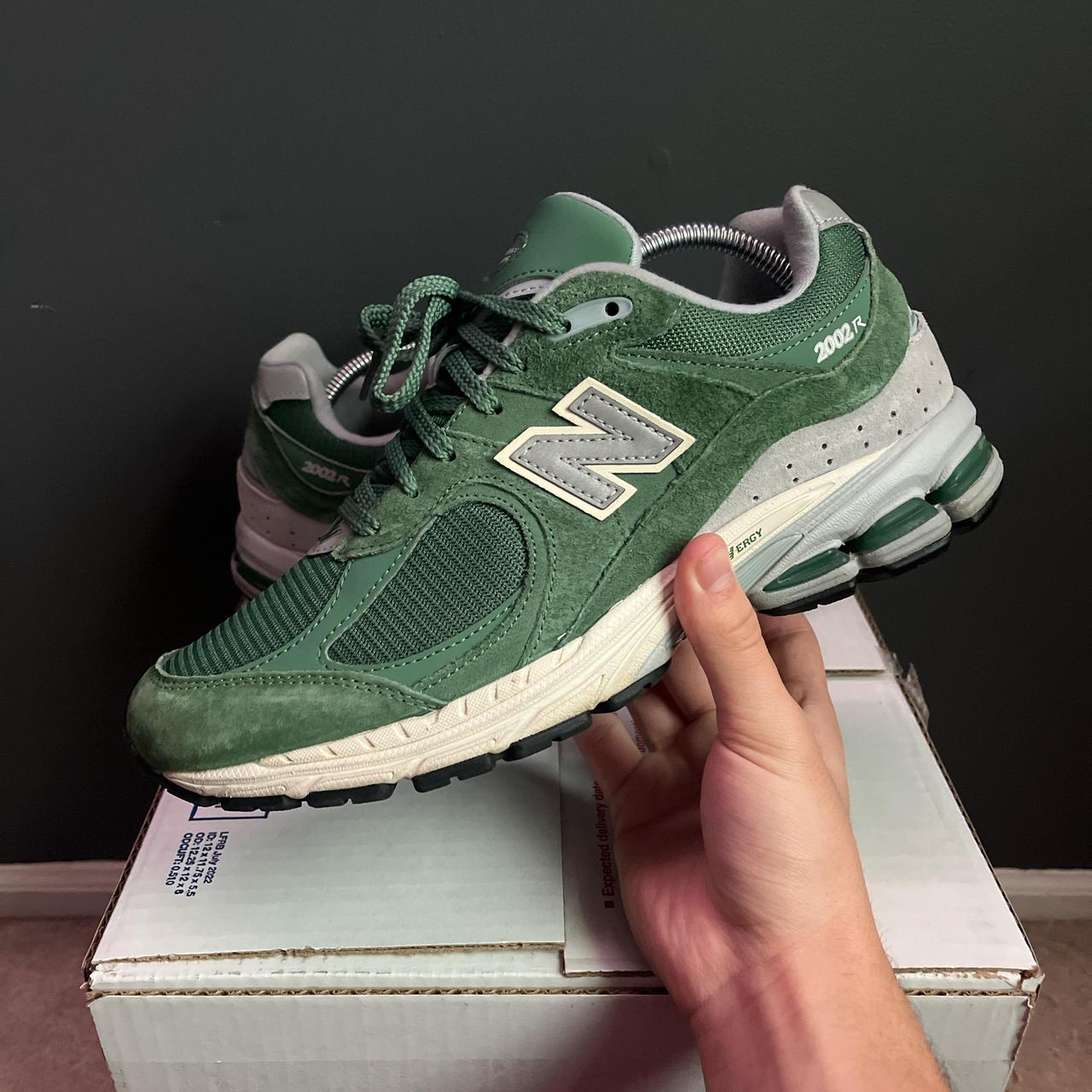New Balance 2002r green Great condition looks new... | Depop